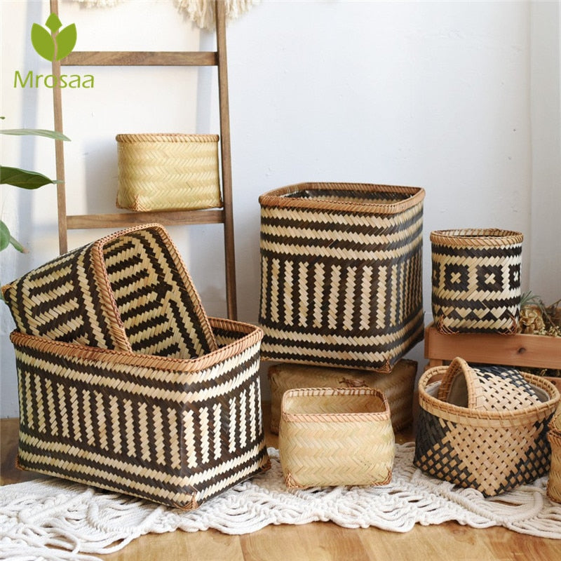 Handmade Large Bamboo Storage Baskets – The Home Object